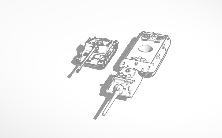 3D design german heavy tanks - Tinkercad