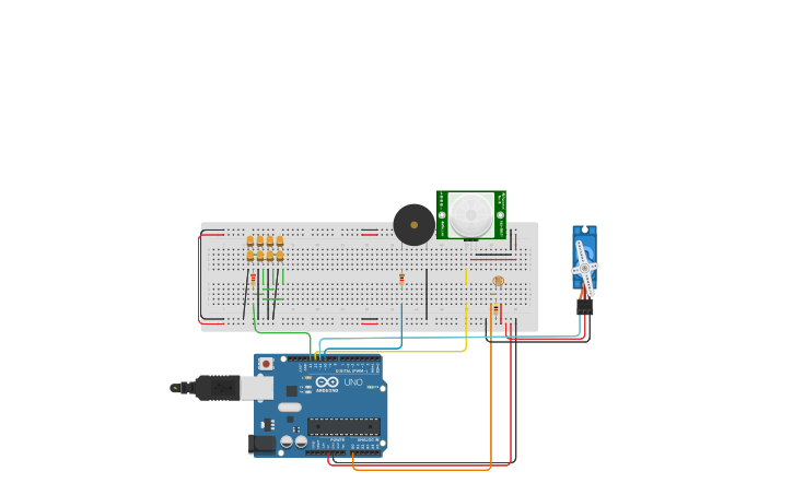 Circuit design SMART GARDEN - Tinkercad