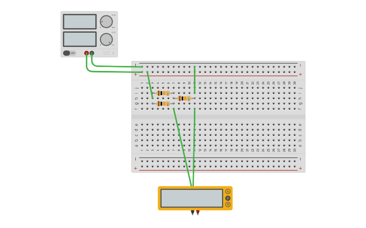 Circuit design circuito ejemplo 2 - Tinkercad