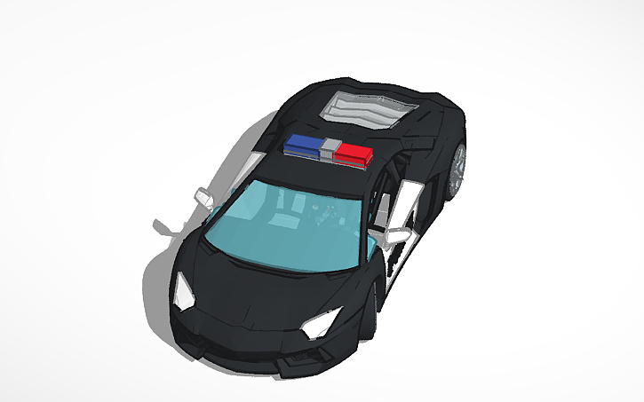 3D design police car - Tinkercad