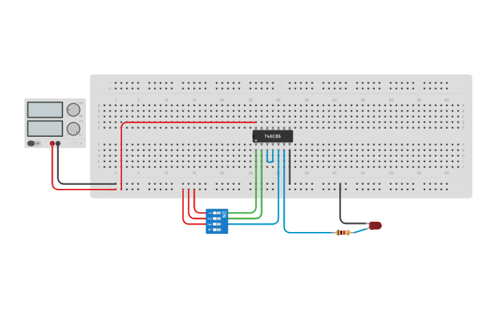 Circuit Design Parity Generator Tinkercad