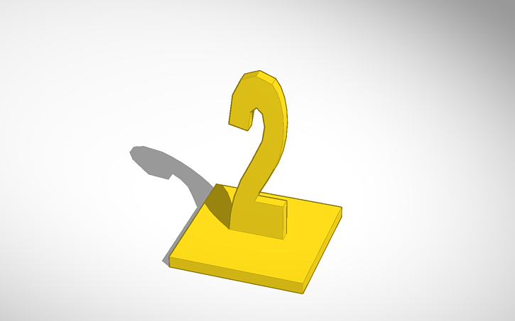 3D design Numbers-2 | Tinkercad