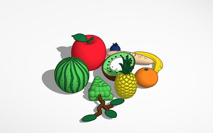 3D design fruits! - Tinkercad