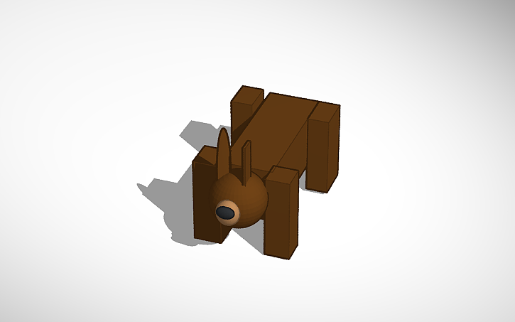 3D design bear - Tinkercad