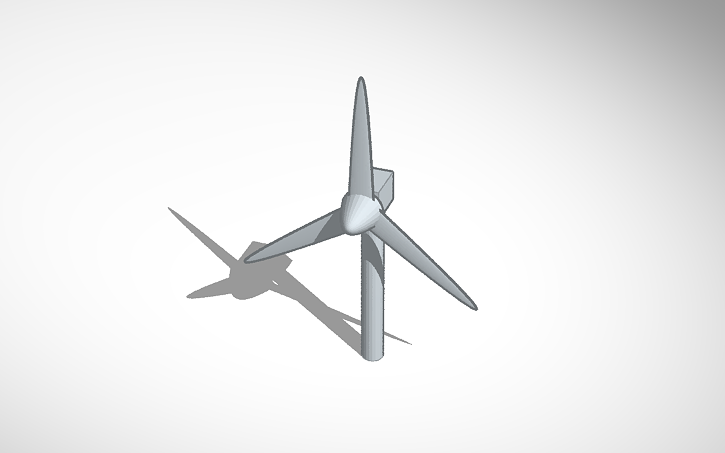 3D design Wind Turbine - Tinkercad