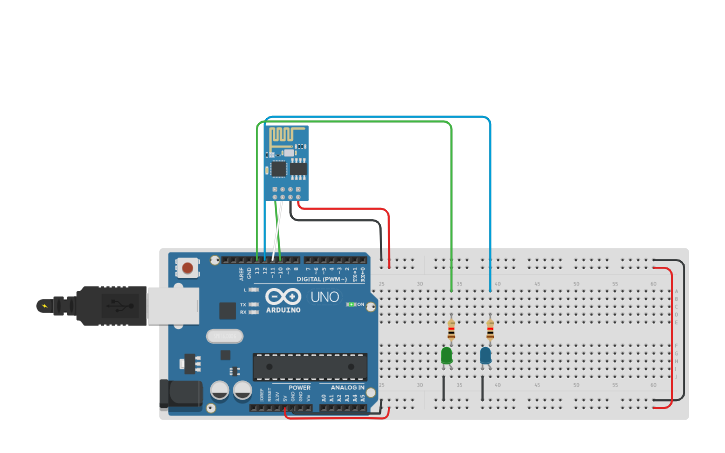 Circuit design Esquema con Bluetooth - Tinkercad