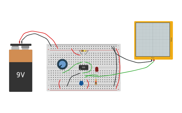 Circuit Design 555 Timer Circuit Tinkercad