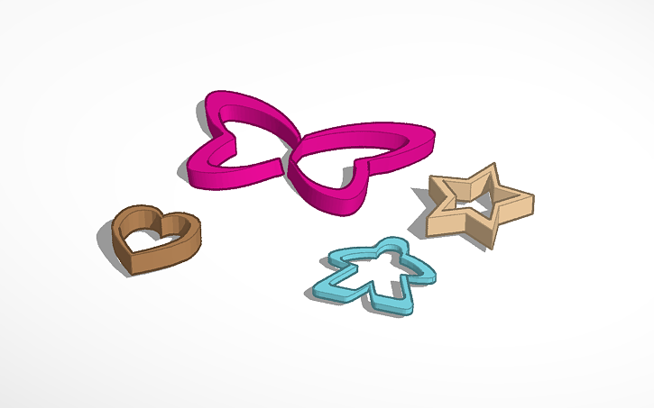 3D design cookie cutter - Tinkercad