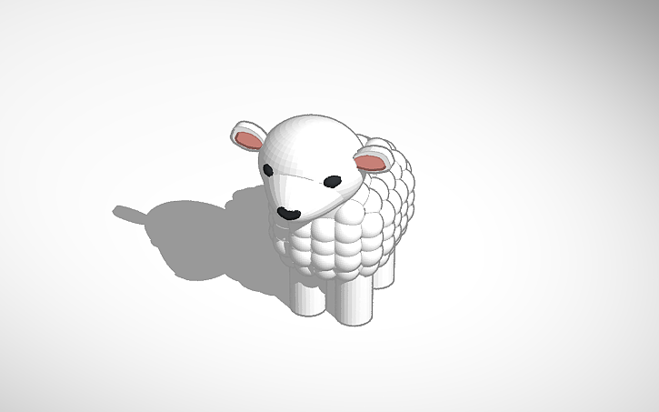 3D design little sheep | Tinkercad