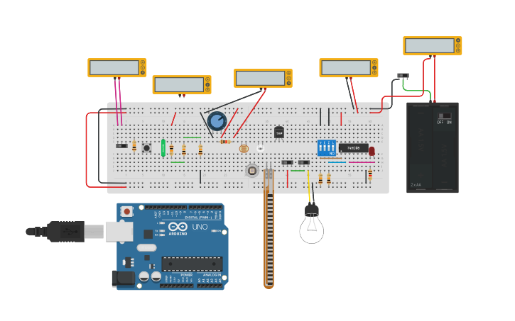 Circuit design ACTIVIDAD FORMATIVA 2 - Tinkercad