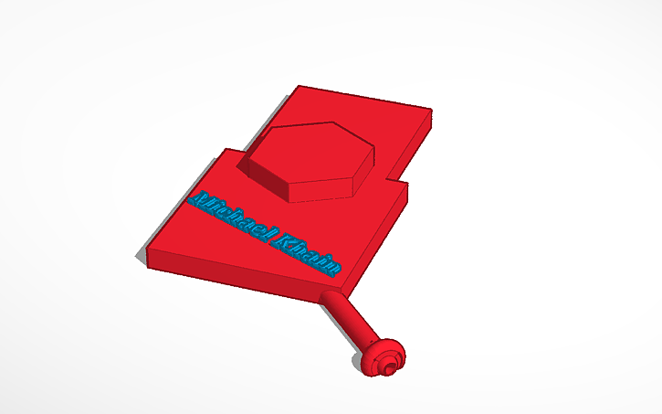 3D design Michael Khain_Key Chain | Tinkercad