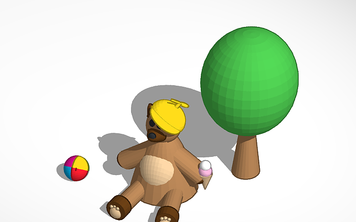 3D design CUTE BEAR | Tinkercad