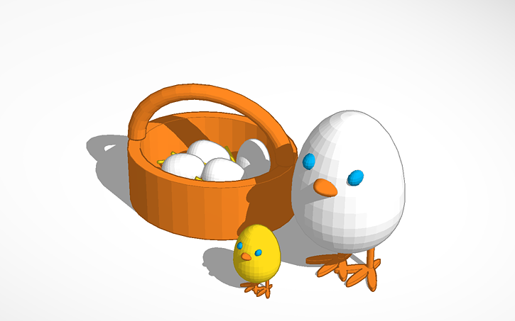 3D design chicken - Tinkercad