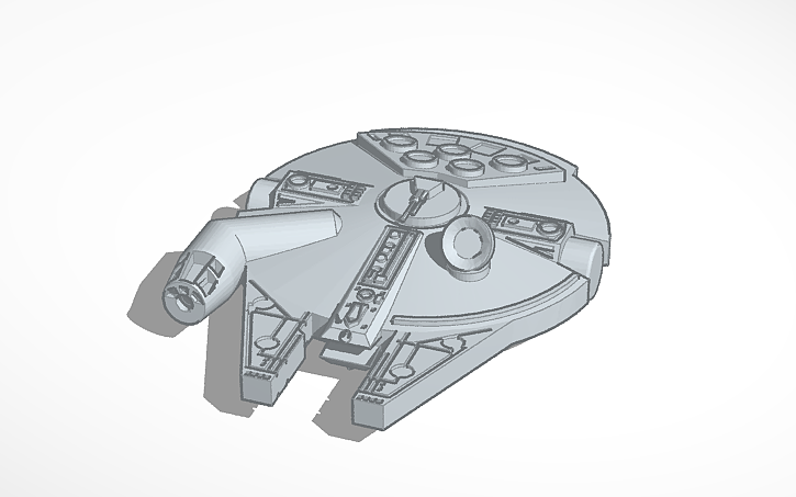 3D design Millenium Falcon - Tinkercad