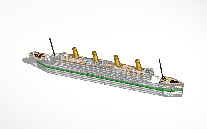 3D design Britannic 1 - Tinkercad