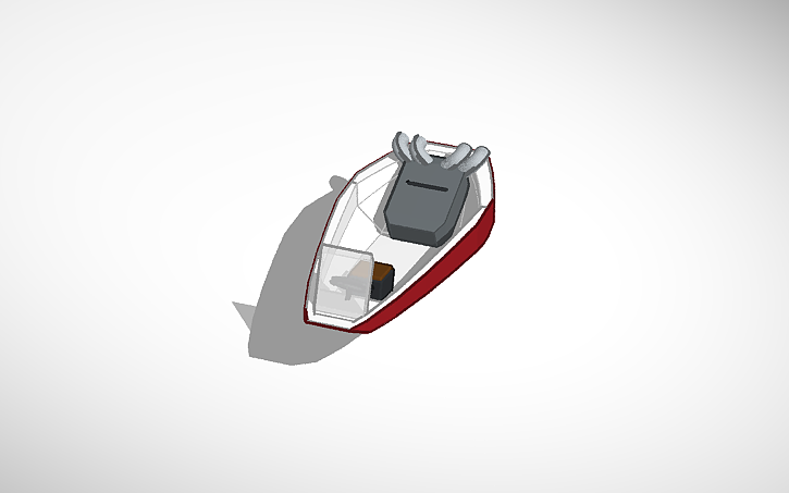 3D design Speed boat - Tinkercad