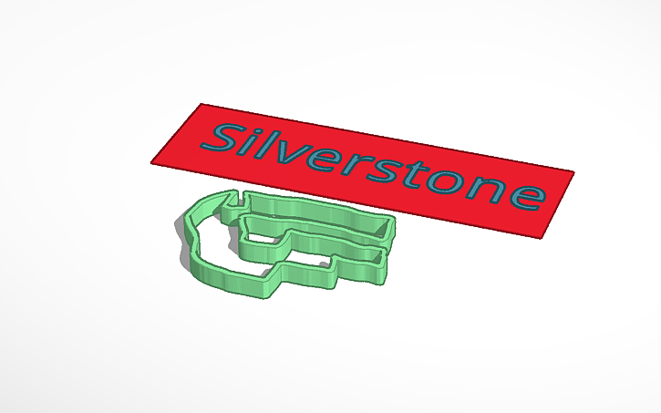 3D design F1 Track Silverstone - Tinkercad