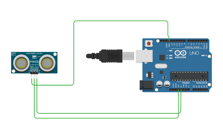 Circuit design Copy of Sensors Challenge - Tinkercad