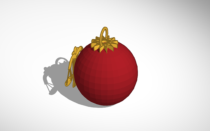 3D design Christmas Ornament - Tinkercad