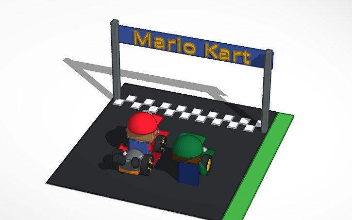 3D design Mario Kart - Tinkercad