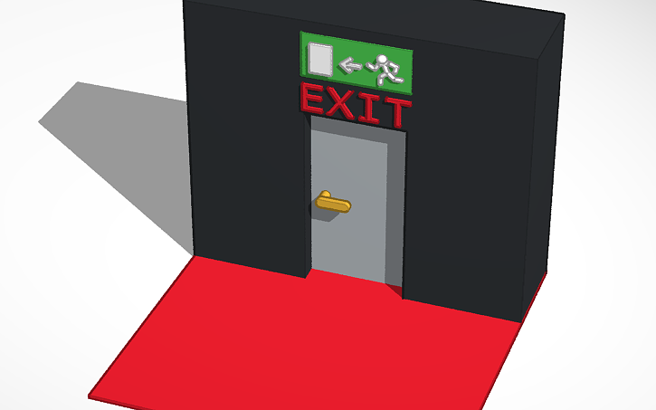 3D design The Exit - Tinkercad