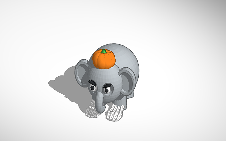 3D design A stunning elephant creature | Tinkercad