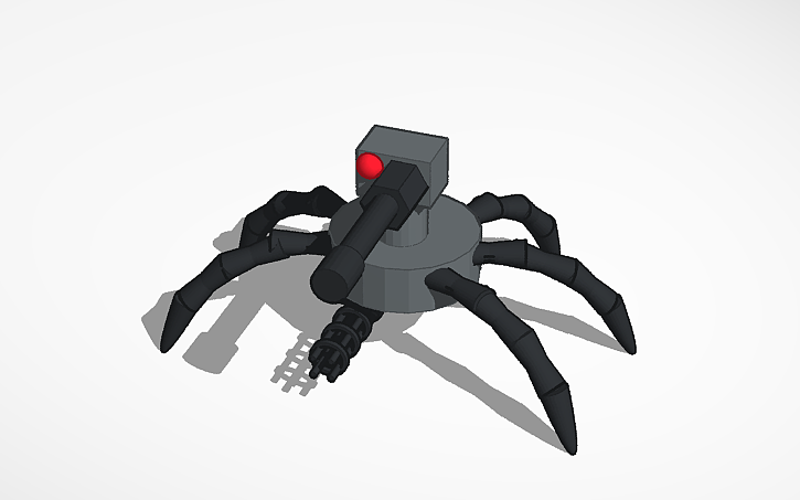 3D design Spider Robot - Tinkercad