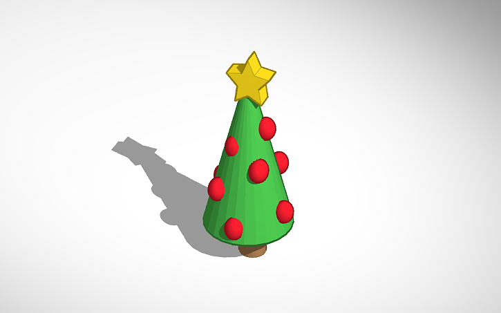 3D design Christmas tree - Tinkercad