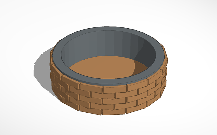 3D design Fire pit - Tinkercad