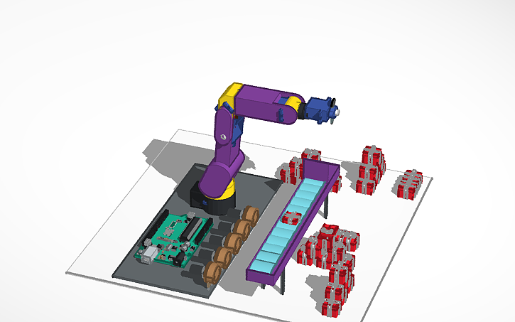 3d Design Anida Robot 6 Dof Tinkercad