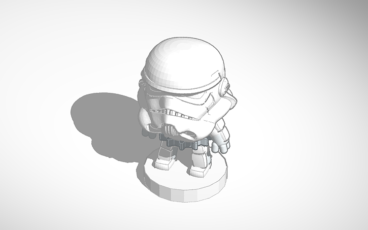 3D design Storm trooper model - Tinkercad