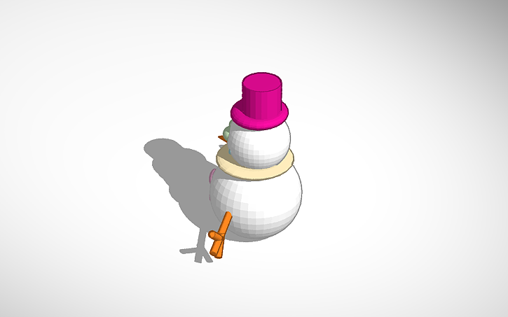 3D design muñeco de nieve hass | Tinkercad