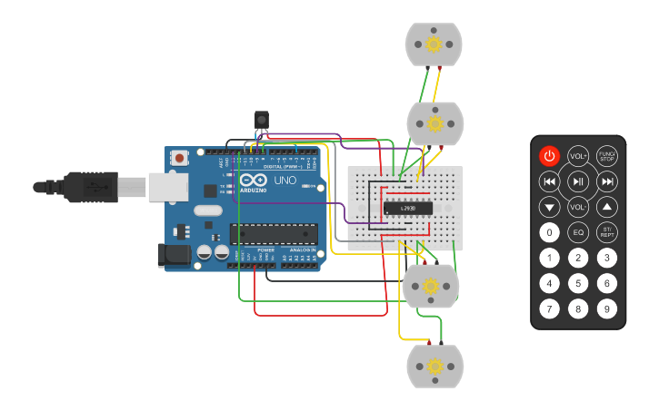 Circuit Design Copy Of Remote Control Car Tinkercad