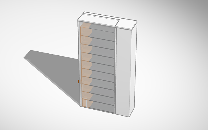 3D design battery store - Tinkercad