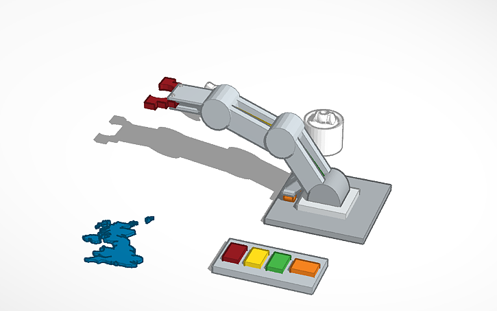 3d Design Copy Of Robotic Arm Tinkercad