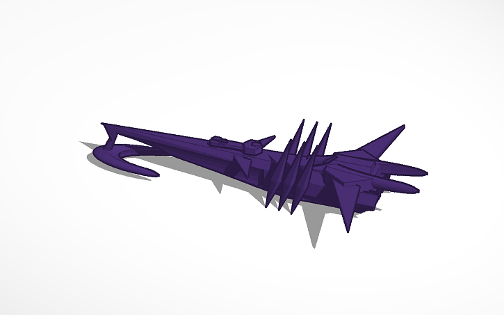3D design Voltron Galra Cruiser rev B - Tinkercad