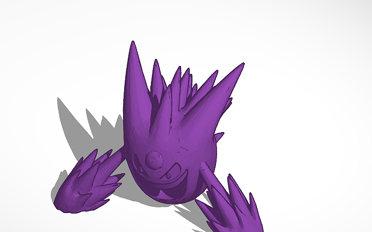 3D design Mega Gengar - Tinkercad