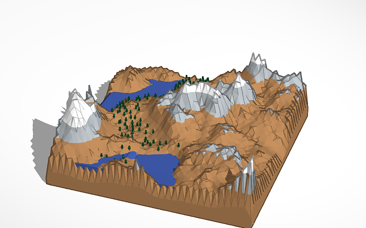 3D design Mountains | Tinkercad