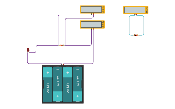 Circuit design how to use multimeter - Tinkercad