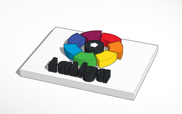 3D design La Liga logo - Tinkercad
