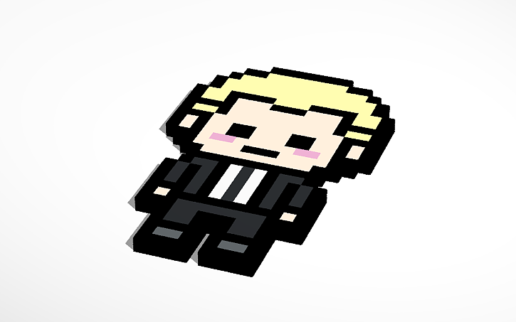 3D design fuyuhiko kuzuryu pixel sprite: sdr2 - Tinkercad