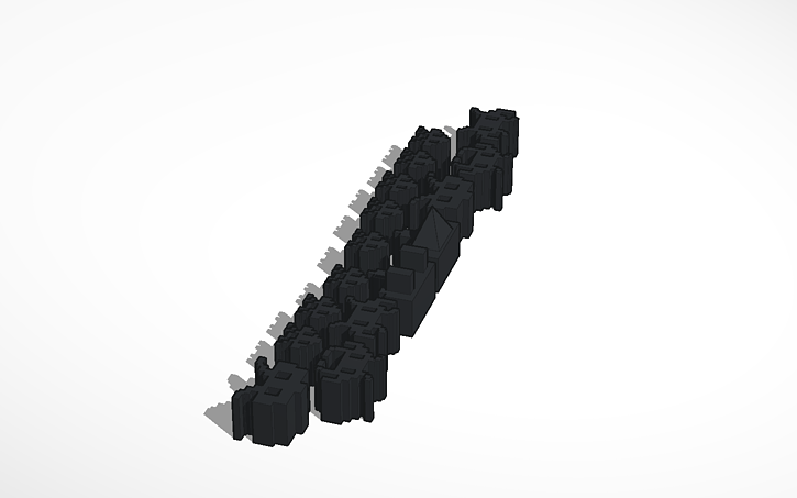 3D design Black Side Space Invaders Chess Set | Tinkercad