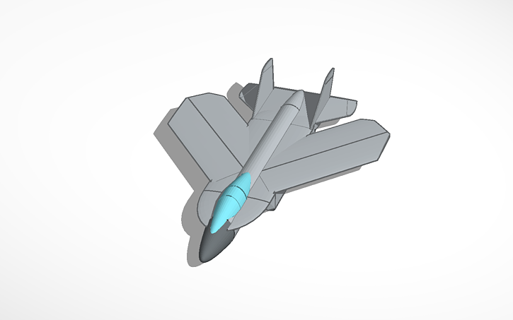 3D design Fighter Jet | Tinkercad