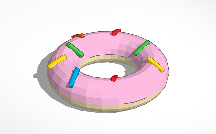 3D design donut | Tinkercad
