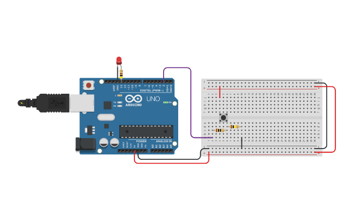 Circuit Design Arduino Botão Bounce E Led Tinkercad 7368