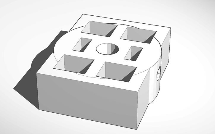 3D design Universal mounting hub 5mm shaft - Tinkercad