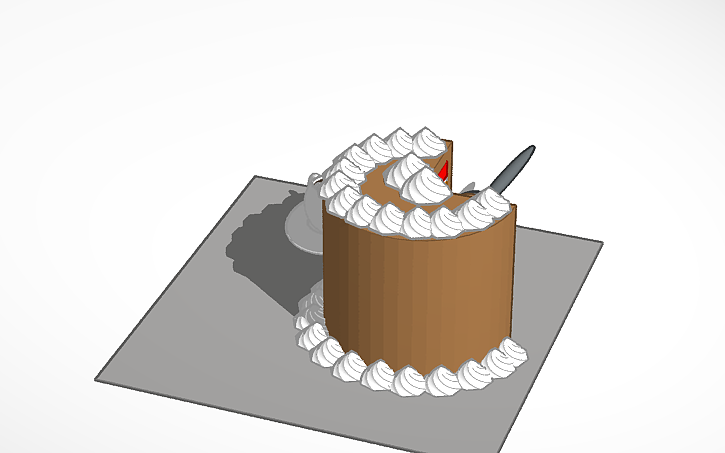3D design Cake - Tinkercad