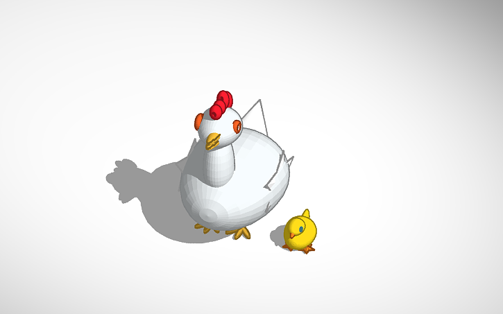 3D design Geometric Hen | Tinkercad