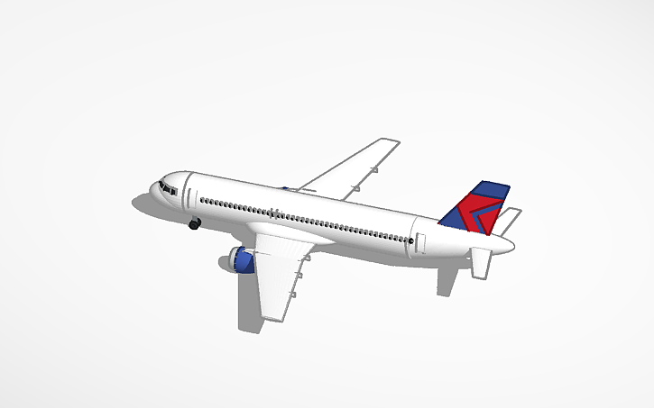 3D design Airbus A320 - Tinkercad