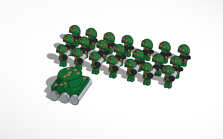 3D design army | Tinkercad
